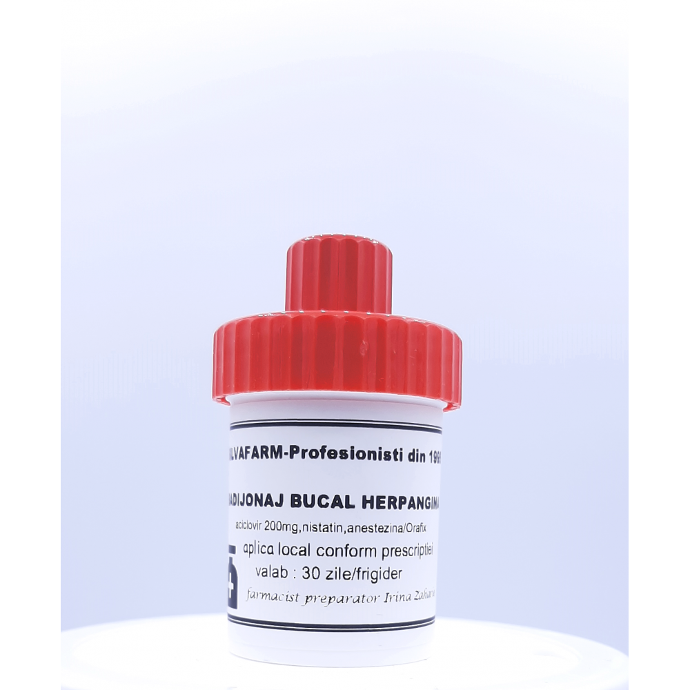 BADIJONAJ BUCAL cu ACICLOVIR tratament HERPANGINA 30g