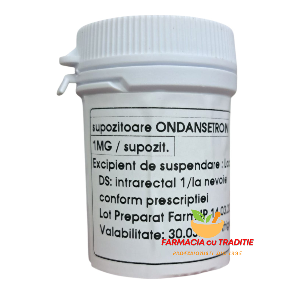 ONDANSETRON SUPOZITOARE 1MG x 5. Preparat in Laborator