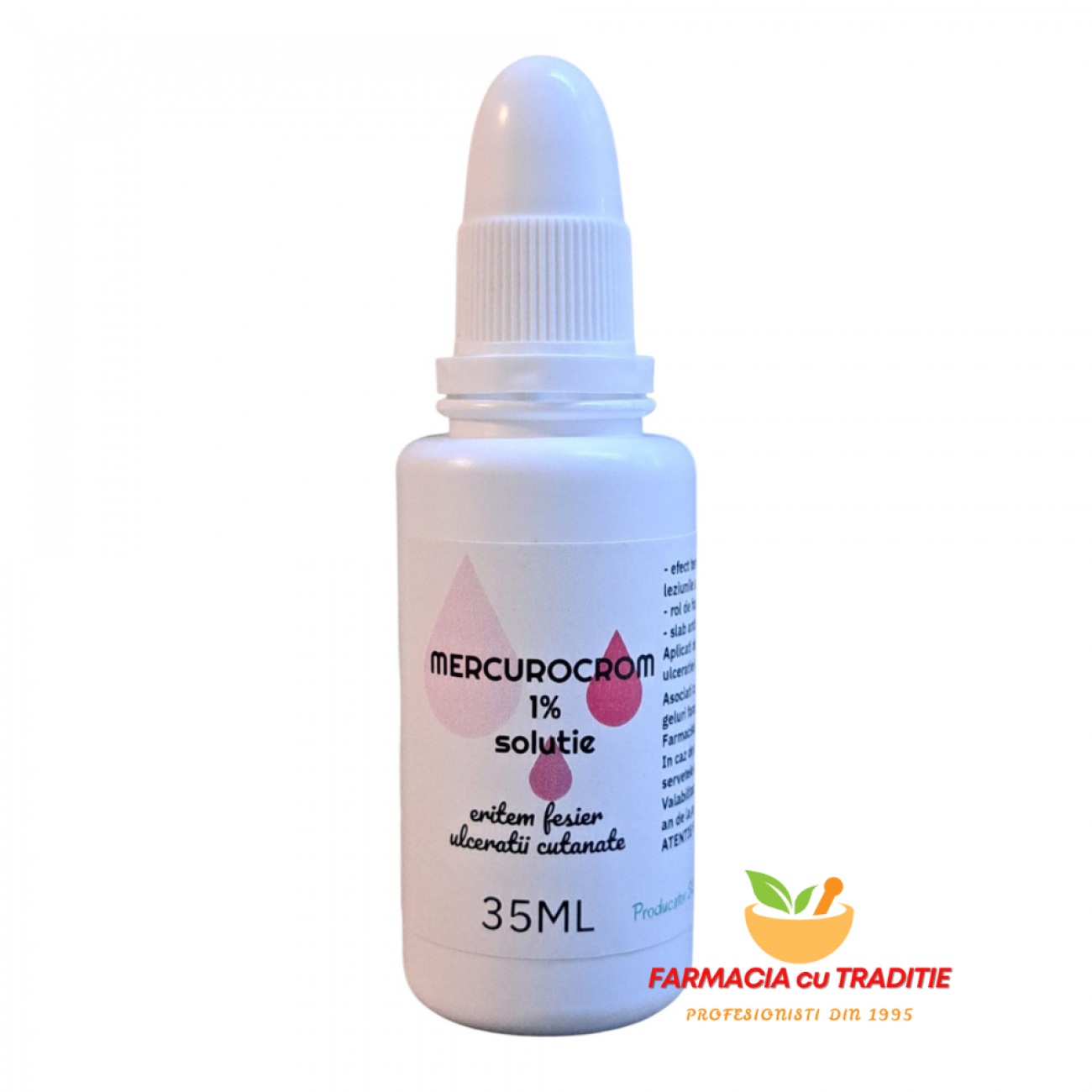 SOLUTIE MERCUROCROM (similar EOSINEI) 1%- tratament eritem fesier si ...